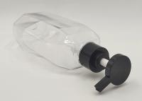 China 500ml Clear PET Plastic Bottle Packaging for Liquid Soap with Lotion Pump for sale