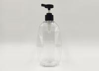 China 500ml Clear PET Plastic Bottle Packaging for Liquid Soap with Lotion Pump for sale