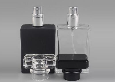Cina Il nero cosmetico Matt della bottiglia di vetro 50ml 100ml del profumo del Super Clear ha glassato la progettazione in vendita