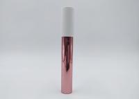 China Empty Plastic Lipgloss Tubes 10ml Rose Color Surface Cosmetic Container for sale
