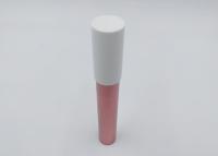 China Empty Plastic Lipgloss Tubes 10ml Rose Color Surface Cosmetic Container for sale