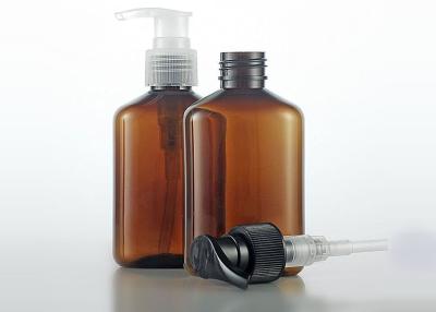 Cina Bottiglia quadrata ambrata dell'animale domestico di Brown 125ml con la pompa della pulitrice in vendita