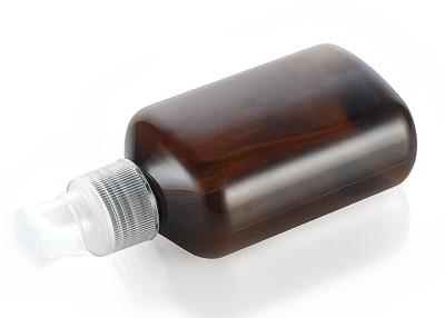 Cina Bottiglia quadrata ambrata dell'animale domestico di Brown 125ml con la pompa della pulitrice in vendita