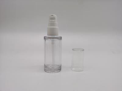 Cina Bottiglie cosmetiche di plastica della trasparenza madreperlacea di lustro 30ml in vendita