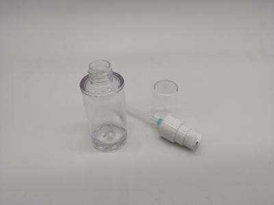 Cina Bottiglie cosmetiche di plastica della trasparenza madreperlacea di lustro 30ml in vendita