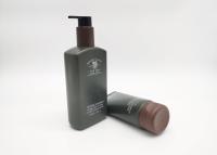 China Black HDPE Plastic Bottles 100ml 250ml with Lotion Pump and Screw Cap for Skincare for sale