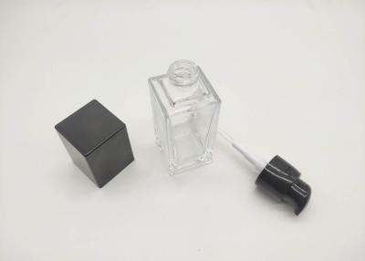 China ISO-Kosmetische Flessen van het Etiket de Transparante 30ml 50ml Glas Te koop