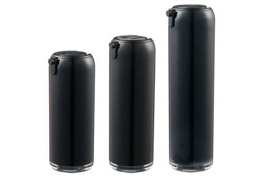 中国 OEM 50mlの黒のアクリルの化粧品は熱い押をびん詰めにする 販売のため
