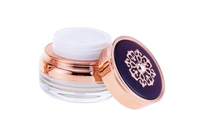Cina Bottiglia stabilita cosmetica acrilica vuota 20ml di colore dorato in vendita