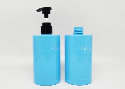 Cina bottiglia di plastica del gel della doccia dello sciampo dell'ANIMALE DOMESTICO blu 500ml con la pompa della lozione in vendita