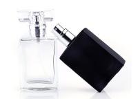 China 30ml Rectangle Glass Perfume Bottle with Sprayer Customizable OEM Packaging for sale