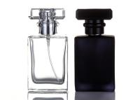 China 30ml Rectangle Glass Perfume Bottle with Sprayer Customizable OEM Packaging for sale