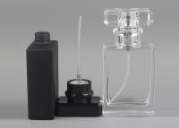 China 30ml Rectangle Glass Perfume Bottle with Sprayer Customizable OEM Packaging for sale