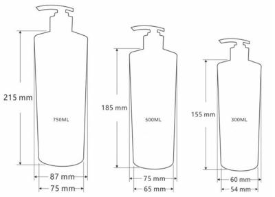 Cina Lo sciampo cosmetico su ordinazione di plastica dell'ANIMALE DOMESTICO imbottiglia 500ml con la pompa della lozione in vendita