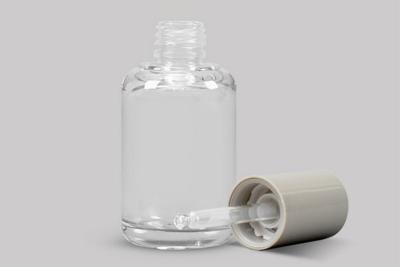 China Garrafas 50ml cosméticas feitas sob encomenda transparentes com Flip Top Cap à venda