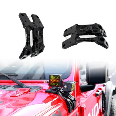 Cina Cnc lavorazione di leghe di alluminio A pilastro LED supporti di luce spot per Jeep Wrangler JL JT in vendita