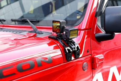 Cina Cnc lavorazione di leghe di alluminio A pilastro LED supporti di luce spot per Jeep Wrangler JL JT in vendita
