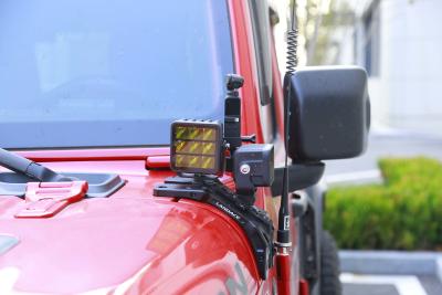 Cina Cnc lavorazione di leghe di alluminio A pilastro LED supporti di luce spot per Jeep Wrangler JL JT in vendita