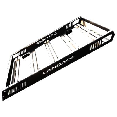 Cina Landace Roof Car Cargo Carrier Alumini Roof Basket Rack Con Scala laterale in vendita
