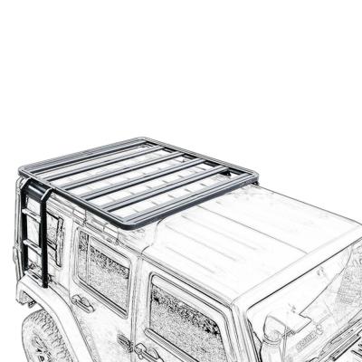 Cina Rack per il tetto auto Jeep JK personalizzato Rack per il tetto in alluminio in lega in vendita