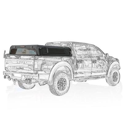 Cina Ford Raptor autocarro ripiegabile copri letto di alluminio impermeabile in vendita