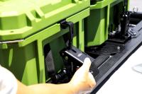 China Universal Car Customized Hard Case Waterproof Storage Box 110L Plastic Tool Box for sale