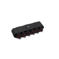 China Wireless 6 Gang Car Switch Panel 210x65x35mm Aluminum Alloy Hard Anodized for sale