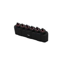 China Wireless 6 Gang Car Switch Panel 210x65x35mm Aluminum Alloy Hard Anodized for sale