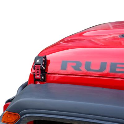 Cina Jeep Wrangler Chiusura cappuccio Serrature Kit con Heavy Duty Legatura di alluminio rosso e nero in vendita
