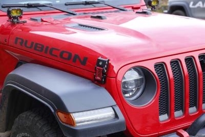 Cina Jeep Wrangler Chiusura cappuccio Serrature Kit con Heavy Duty Legatura di alluminio rosso e nero in vendita