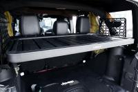 China Off Road Cargo Storage Rack for Jeep Wrangler JK 1531x600x388mm Aluminum Alloy for sale