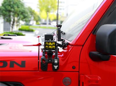China Wrangler Off-Road Silver Light Mounting Brackets com design altamente mecanizado CNC à venda
