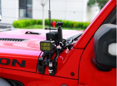 China Wrangler Off-Road Silver Light Mounting Brackets com design altamente mecanizado CNC à venda