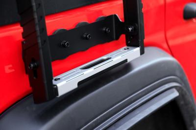 Cina 2018- WranglerJK WranglerJL CNC Machined Black Folding Side Ladder per Jeep Rubicon in vendita
