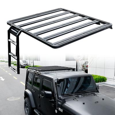 中国 AL6063-T6 Jeep Wrangler JK JL カスタムデザインと軽量用の屋根ラックバスケット 販売のため