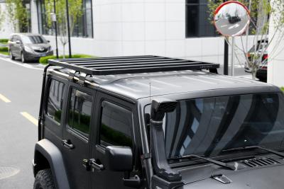中国 ブラック アルミ合金 屋根ラック クロスバー プラットフォーム 2023 4x4 Wrangler JK ストレージスペースを拡大 販売のため