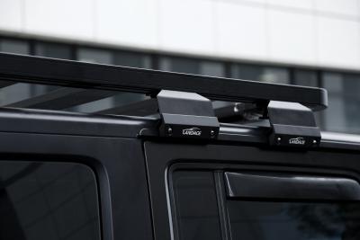 中国 ブラック アルミ合金 屋根ラック クロスバー プラットフォーム 2023 4x4 Wrangler JK ストレージスペースを拡大 販売のため