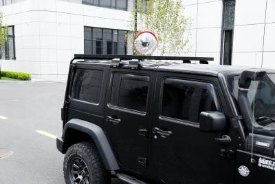 Cina Espandi in modo efficiente il deposito della tua Jeep JK con la piattaforma di scaffalatura sul tetto rivestita di polvere nera in vendita