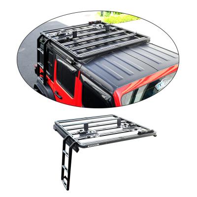 Cina 4x4 accessori esterni del veicolo Scala di accesso sul tetto lato nero per 18-23 Wrangler Rubicon Jeep in vendita