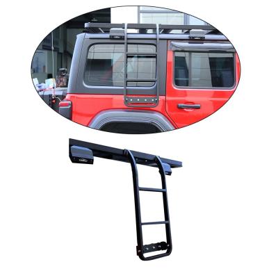 Cina 2013-2017 Jeep Wrangler JL JK Scala laterale nera per facile accesso al grattacielo e al portellone posteriore in vendita