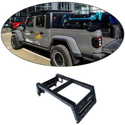 Cina Bar di passo in acciaio al carbonio rivestimento in polvere nera Overland Bed Rack per Jeep Wrangler JL in vendita
