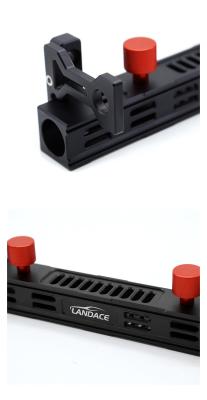 China 323X78X86mm Hard geanodiseerd staartpoort vlaggenstangbeugel voor Jeep Wrangler multifunctie Te koop