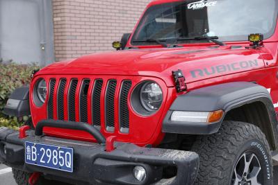 China Verbeter je Jeep Wrangler JK 07 off-road prestaties met Black Red Hood Lock Kit Te koop