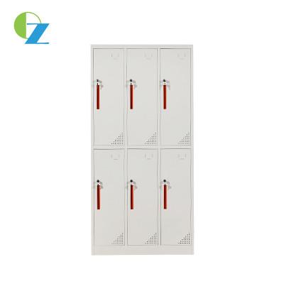 China Hot sale 6 door steel locker for storage for sale
