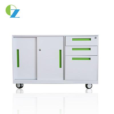 China Office furniture 3 drawer steel movable filing cabinet mobile pedestal for sale