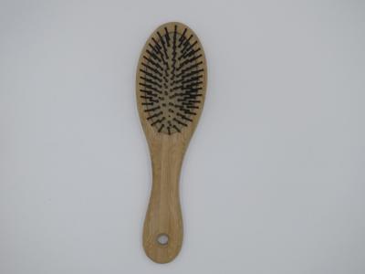 China Private Label Excellent Paddle Salon Natural Bamboo Scalp massage Hair Brush With Soft Nylon Bristles for sale