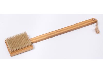 China Back Scrubber Natural Dry Body Brush With Square Head , Eco Friendly for sale