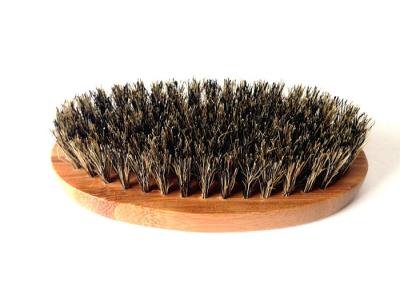China 100% Boar Hair Bristle Bamboo Beard Brush: Military Round Bamboo for Men Brush Strokes. Great... for sale
