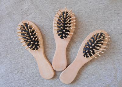 China 100% Natural Organic Bamboo Hair Brush , Mini Scalp Massage Hair Brush for sale