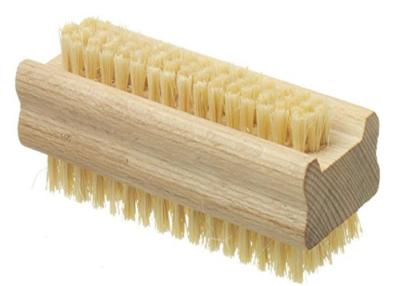 China Handmade Dual Sided Body Bath Brush With Firm Cactus Bristles for sale